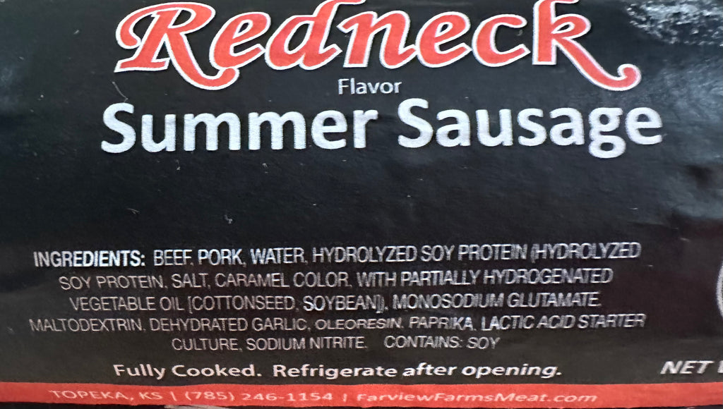 Redneck summer sausage- 15 oz