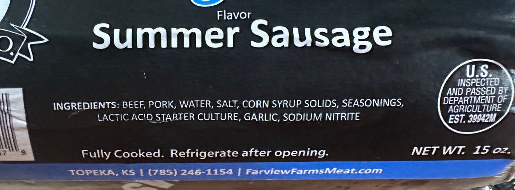 Original summer sausage- 15 oz